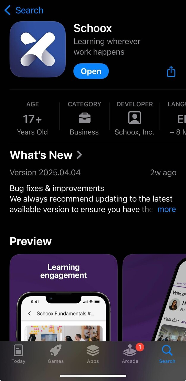 Education Portal Mobile App (Schoox)